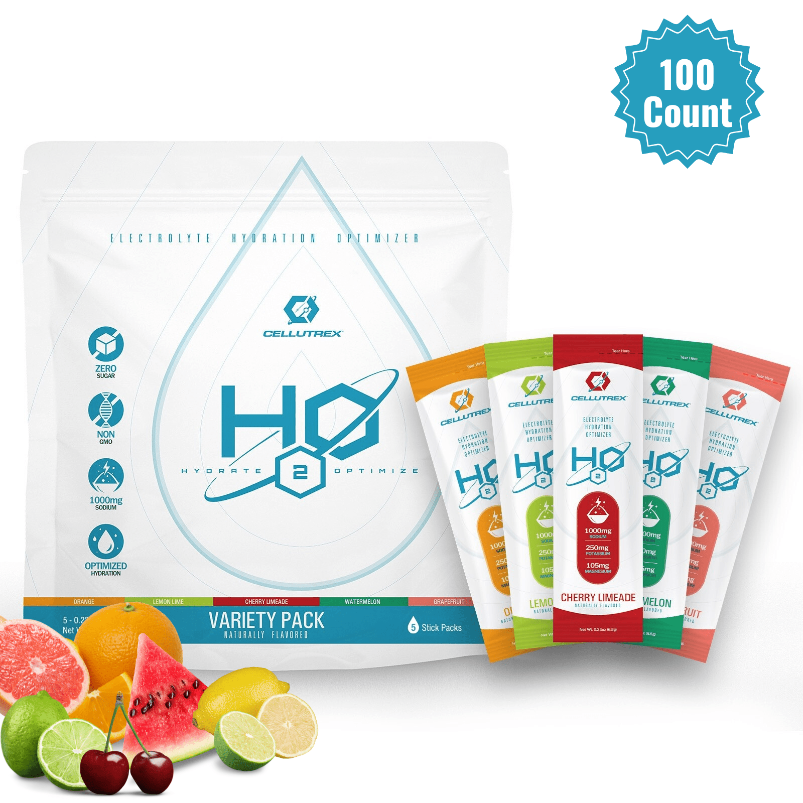 H2O ELECTROLYTES™ - Family Hydration Pack | Zero Sugar Electrolyte Powder